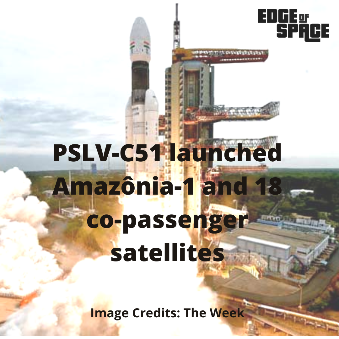 PSLV C15 Launched Amazônia-1 and 18 co-passenger satellites - Edge Of Space